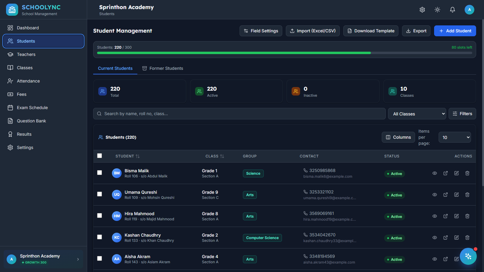 Schoolync — Integrated School Management System & Student Information ...